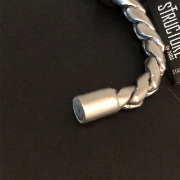 STRUCTURE BY NES | Accessories | Mens Stainless Steel Chain Link ...